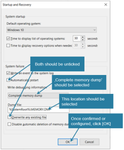 WER dump is not generated when crashing an application