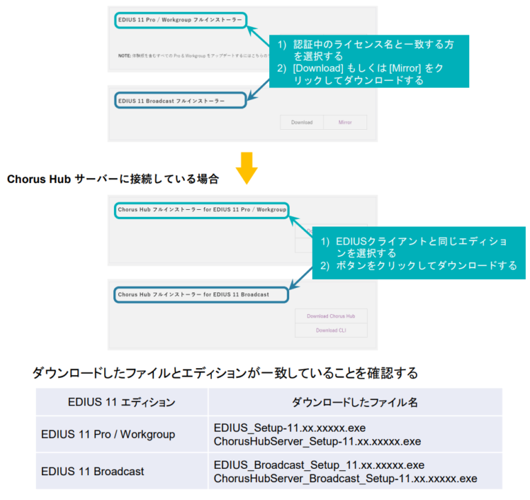 License mismatch error occurs and EDIUS fails to start