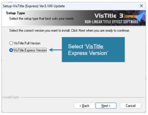 EDIUS 11: Way to install VisTitle Express